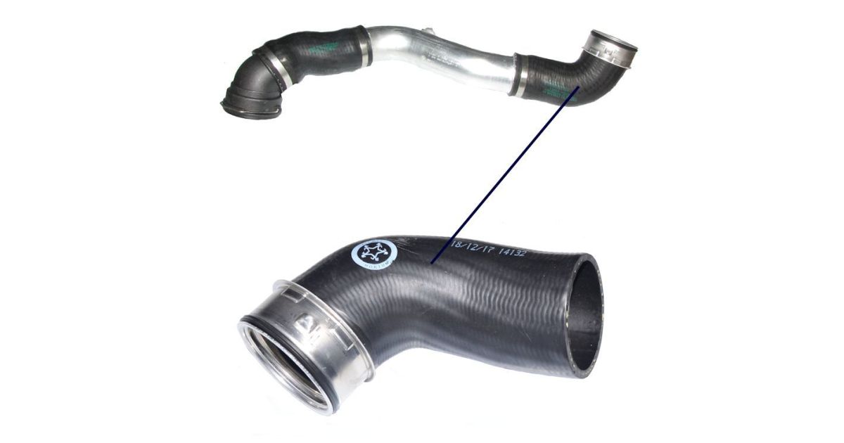 BMW E90 E91 E92 E93 alsó turbócső - 11618506078 - 325d 330d - Turbócsövek