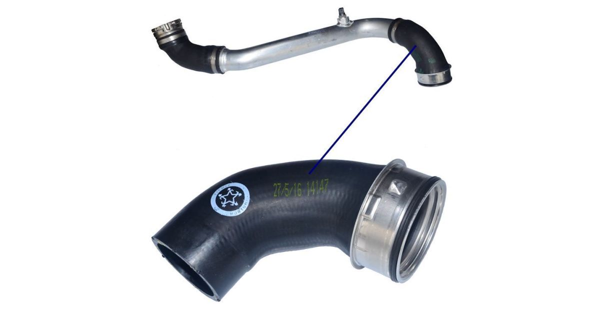 BMW X5 30d turbócső - 11617799395 alsó - Turbócsövek