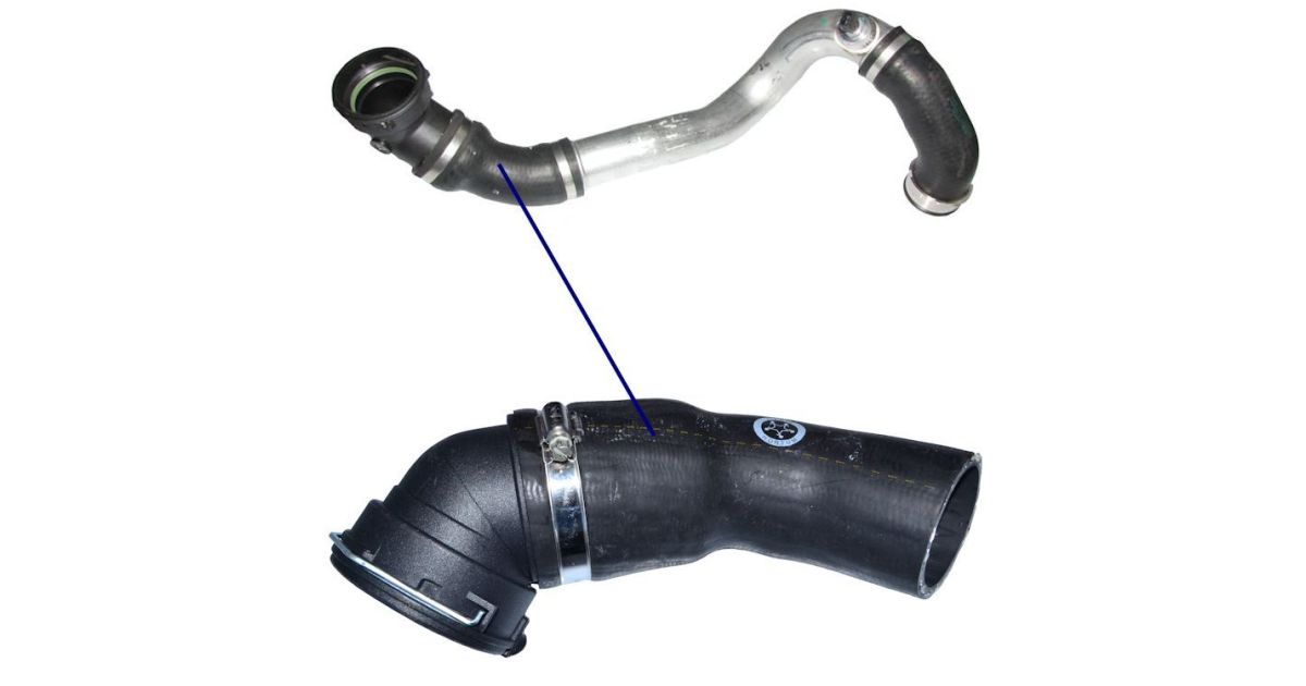 BMW E46 turbócső 11617799398 felső - 330d - Turbócsövek
